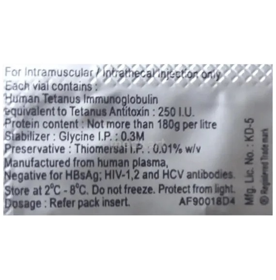 Buy Tetglob 500iu Injection Online at Best Price | Medkart
