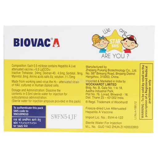 Buy Biovac A Vaccine 0.5 ml Online at Best Price | Medkart