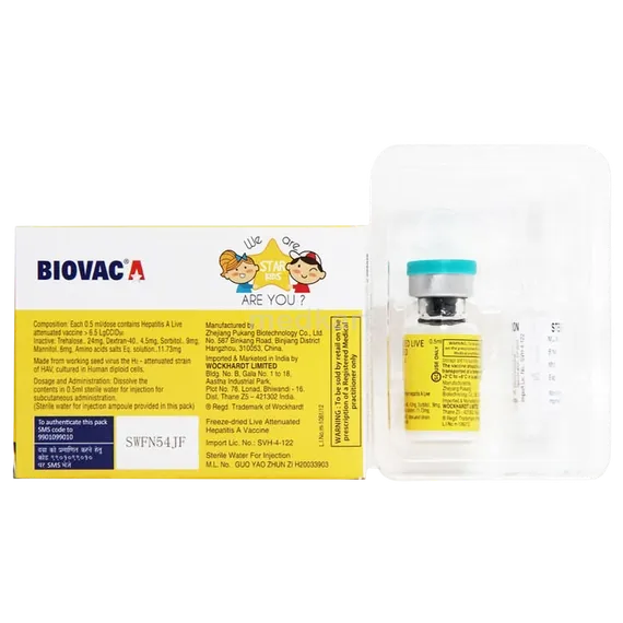 Buy Biovac A Vaccine 0.5 ml Online at Best Price | Medkart