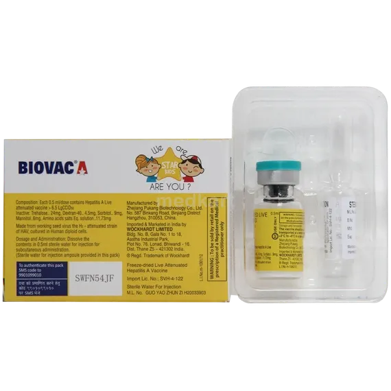 Buy Biovac A Vaccine 0.5 ml Online at Best Price | Medkart