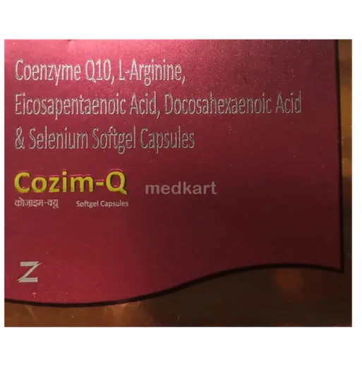 COZIM Q CAPSULE 10'S Price, Uses, Side Effects & Substitutes | Medkart