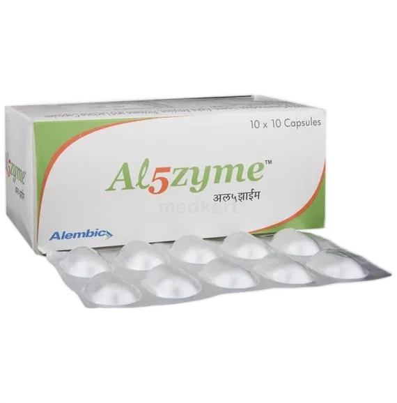 AL5ZYME CAPSULE 10'S Price, Uses, Side Effects & Substitutes | Medkart