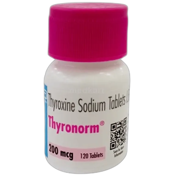 THYRONORM 200MCG TABLET 120'S Price, Uses, Side Effects & Substitutes ...