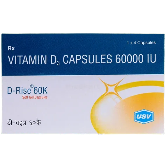 Buy D Rise 60k Capsule 4s Online at Best Price | Medkart