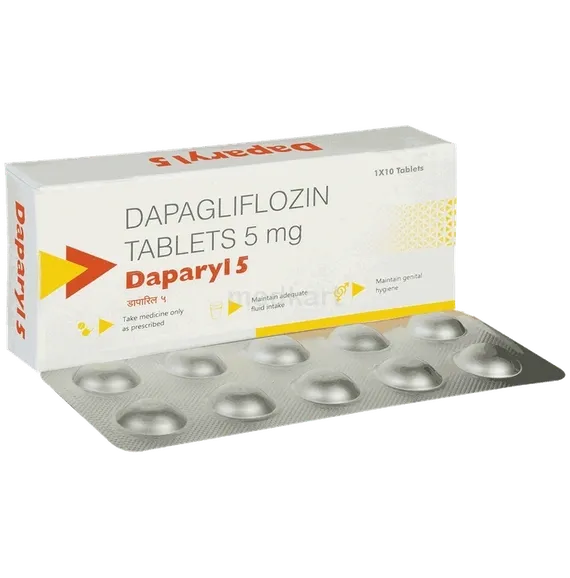 DAPARYL 5MG TABLET 10'S Price, Uses, Side Effects & Substitutes | Medkart
