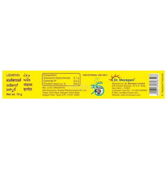 Buy Burnol Cream 15 Gm Online at Best Price | Medkart
