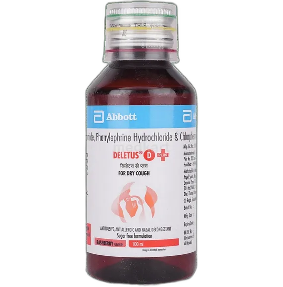 Buy Deletus D Plus Syrup 100 Ml at Best Price | Medkart