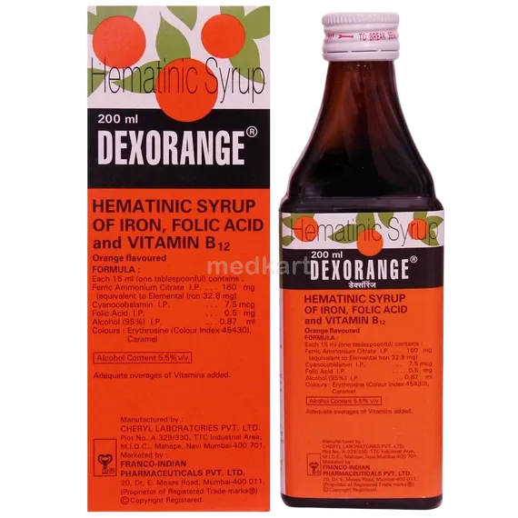 Dexorange Syrup – Price, Generic Alternative & Buy Online | Medkart