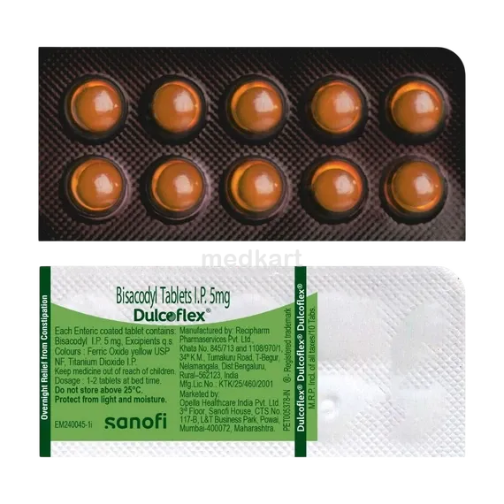 Buy Dulcoflex 5mg Tablet 10s Online at Best Price | Medkart