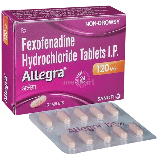 Allegra 120 mg Tablet Uses, Benefits, Side Effects, Dosage | Medkart