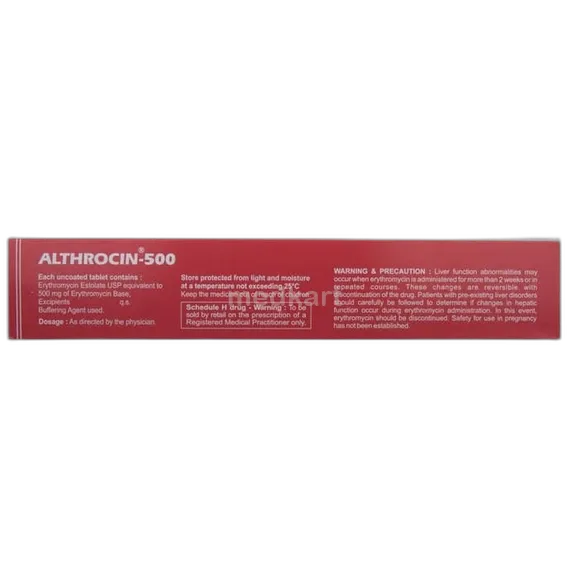 Buy ALTHROCIN 500MG TABLET 10'S at Best Price | Medkart