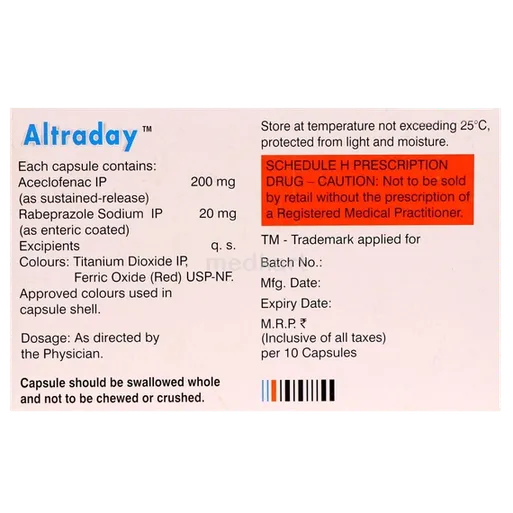 Buy Altraday Capsule 10s Online at Best Price | Medkart