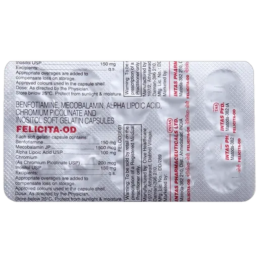Buy Felicita Od Capsule 10s Online at Best Price | Medkart