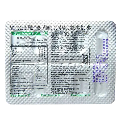 Buy Fertisure F Tablet Online at Best Price – Generic Alternative | Medkart