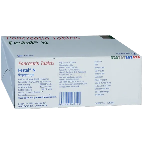 Buy Festal N Tablet 10s Online at Best Price | Medkart