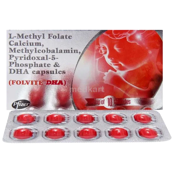 Buy Folvite Dha Capsule 10s Online at Best Price | Medkart