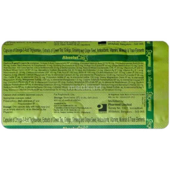 Buy Absolut 3g Capsule 10s Online at Best Price | Medkart