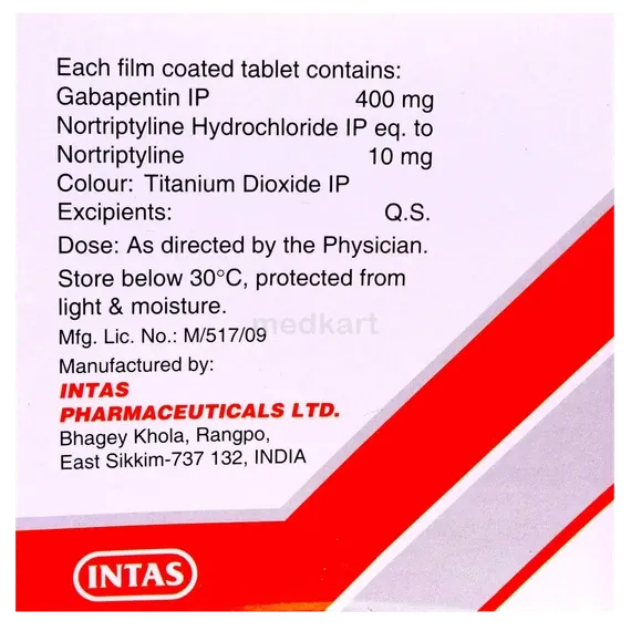 Buy Gabapin Nt 400mg Tablet Online at Best Price – Generic Alternative ...