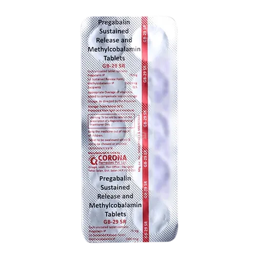 GB 29 SR TABLET 10'S Price, Uses, Side Effects & Substitutes | Medkart