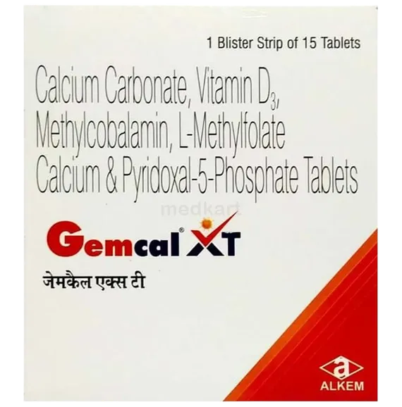 Buy Gemcal Xt Tablet 15s Online at Best Price | Medkart