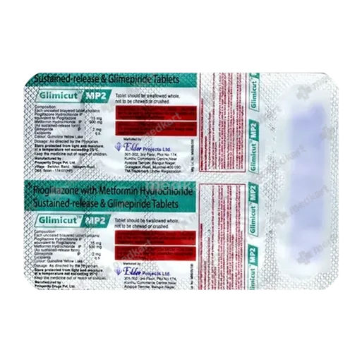 Buy Glimicut MP2 Tablet Online at Best Price | Medkart