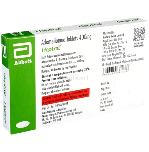 Buy Heptral 400mg Tablet Online at Best Price | Medkart