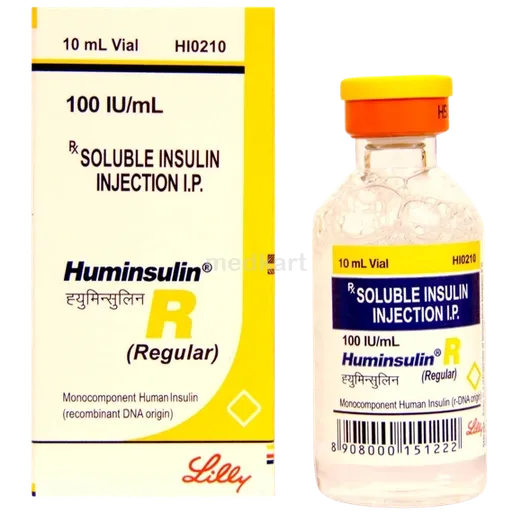 HUMINSULIN R 100IU VIAL 10 ML Price, Uses, Side Effects & Substitutes ...