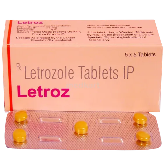 LETROZ 2.5MG TABLET 30'S Price, Uses, Side Effects & Substitutes | Medkart