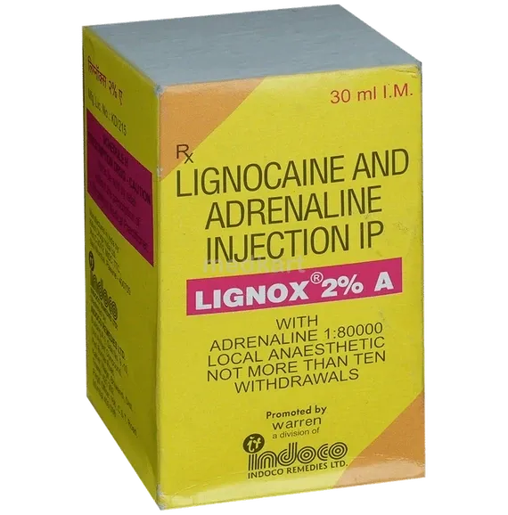 Buy Lignox 2% Injection 30 ml Online | Medkart