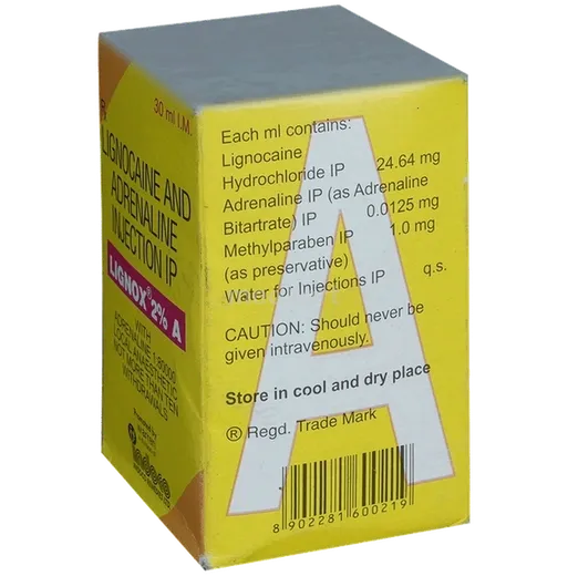 Buy Lignox 2% Injection 30 ml Online | Medkart