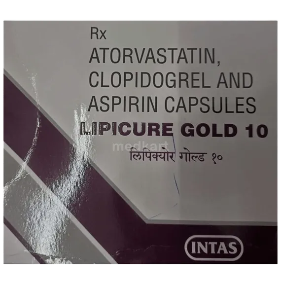 Generic of Aspirin, Atorvastatin, and Clopidogrel: LIPICURE GOLD 10MG ...