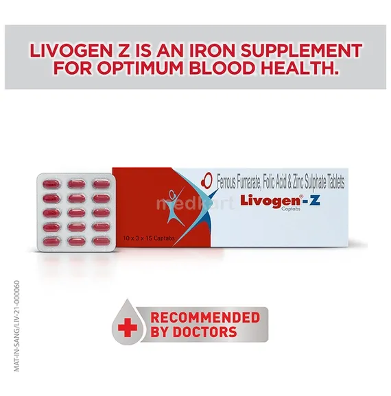 Buy Livogen Z Tablet 15s Online at Best Price | Medkart