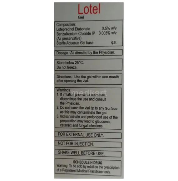 Buy Lotel Eye Drops 5 Ml Online at Best Price | Medkart