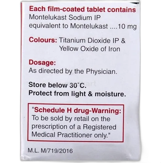 Buy Montair 10mg Tablet 15s Online at Best Price | Medkart
