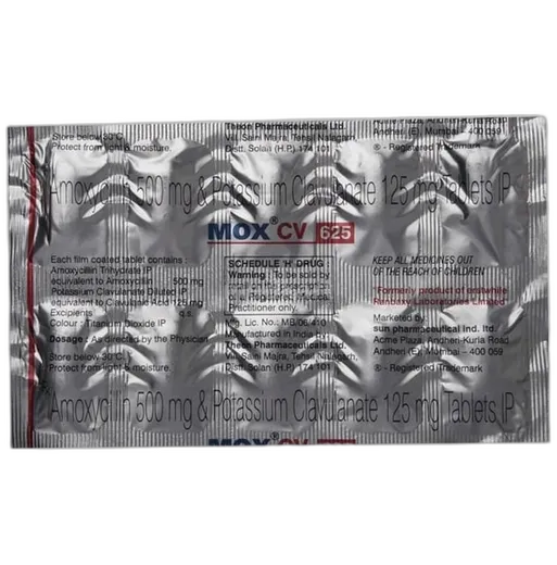 Buy Mox Cv 625mg Tablet Online at Best Price – Generic Alternative ...