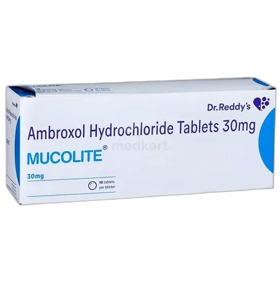 MUCOLITE 30MG TABLET 10'S Price, Uses, Side Effects & Substitutes | Medkart