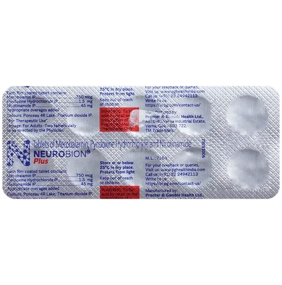 Buy Neurobion Plus Tablet 10s Online at Best Price | Medkart
