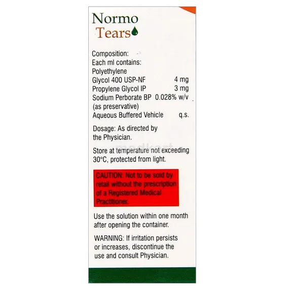 Normo Tears Eye Drops 10 Ml – Price & Generic | Medkart