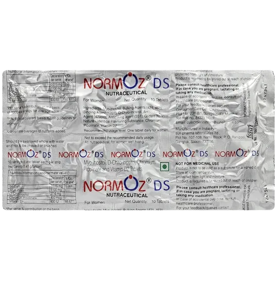 Buy Normoz Ds Tablet 10S Online at Best Price | Medkart