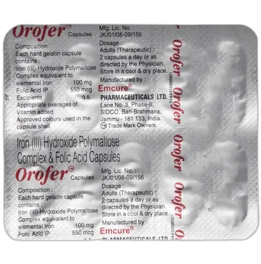 Buy Orofer Capsule 30s Online at Best Price | Medkart